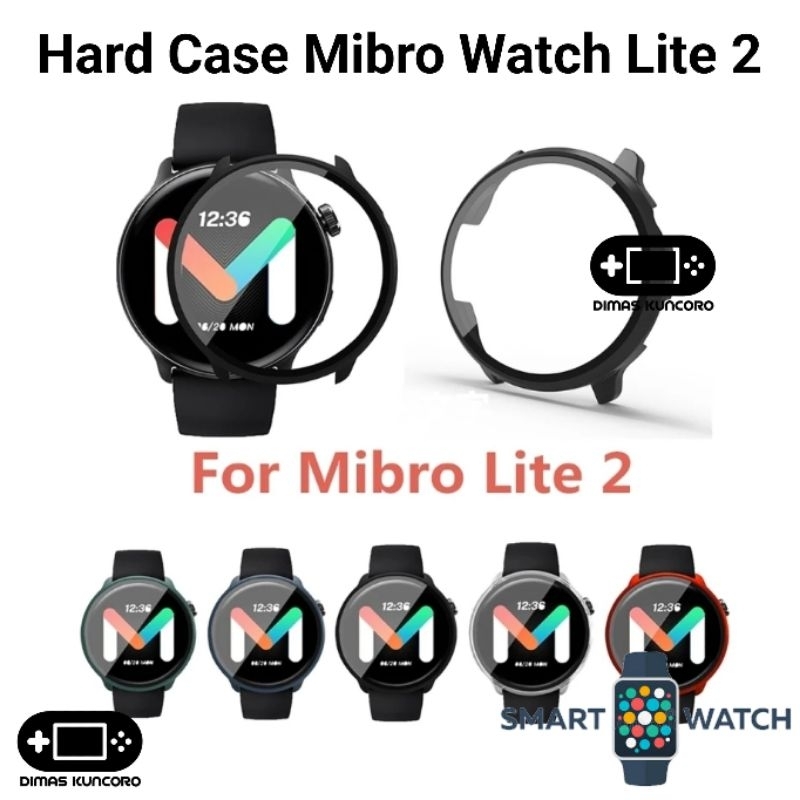 Jual Hard Case Mibro Watch Lite 2 bumper casing tempered glass lite2 ...