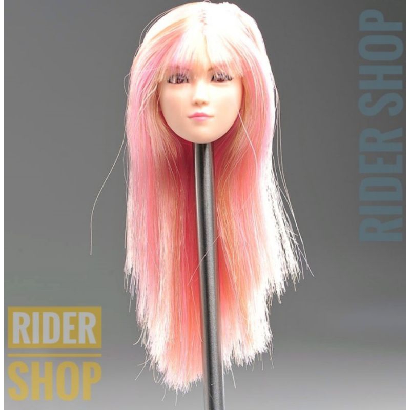 Jual skala 1/6 headsculpt pink hair female dead or alive character ...
