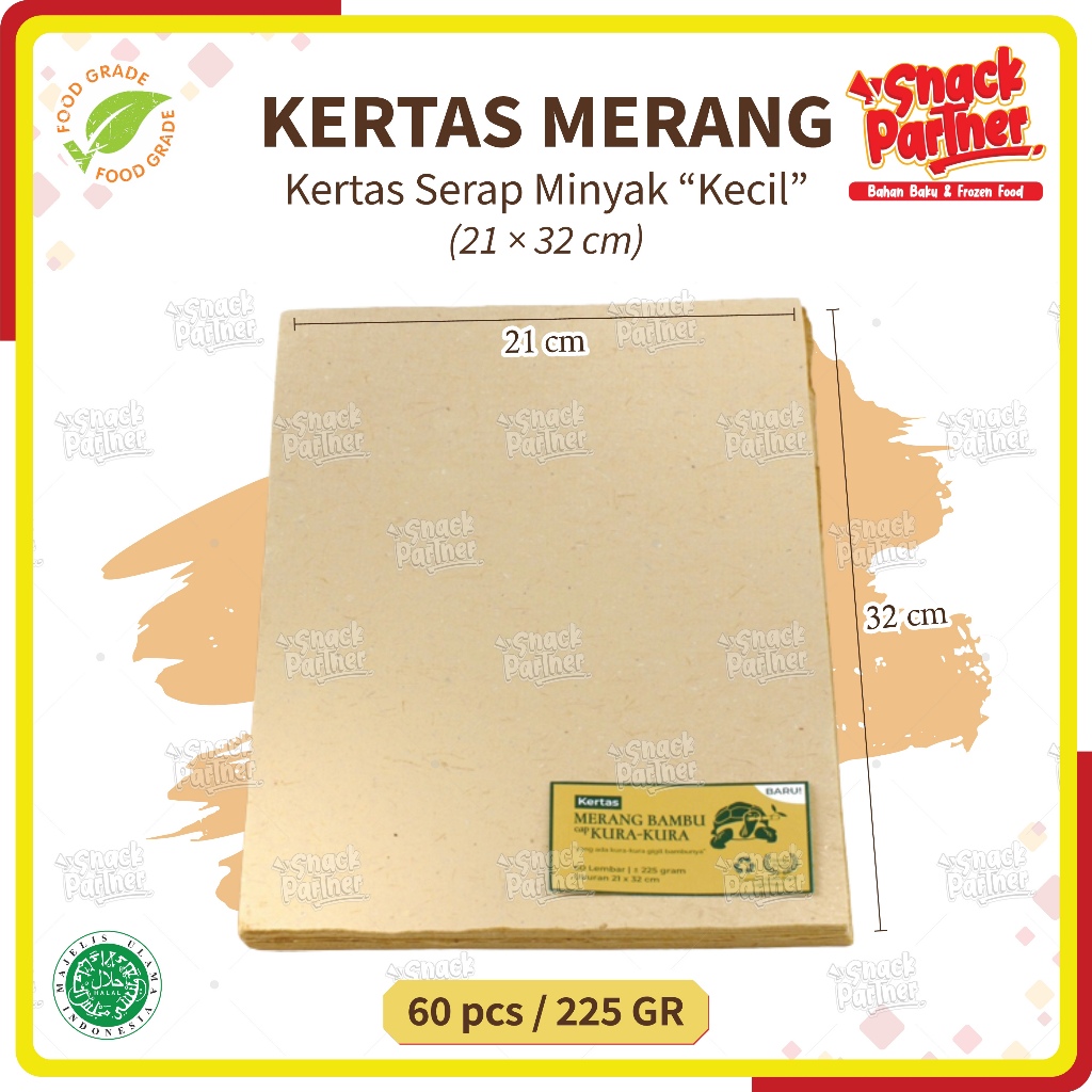 Jual KERTAS MERANG BAMBU CAP KURA-KURA / Kertas Penyerap Serap Minyak ...