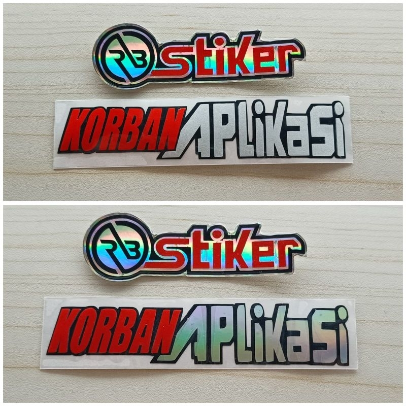 Jual STIKER KORBAN APLIKASI STICKER MOTOR HELM CUTTING | Shopee Indonesia
