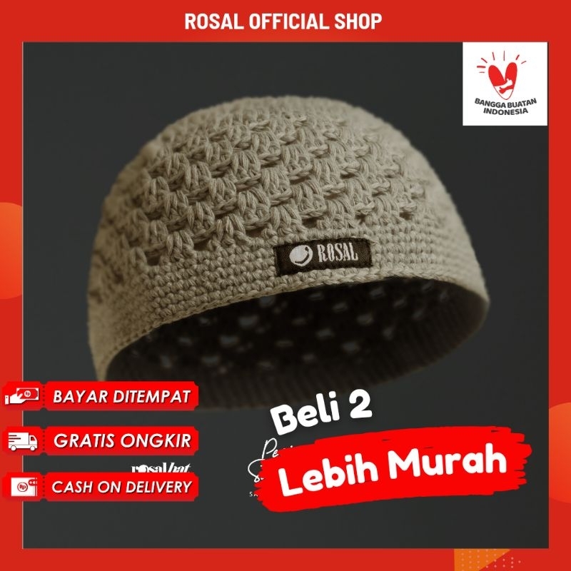 Jual Peci Kopiah Sholat Dewasa Rajut Sarwon by Rosal | Shopee Indonesia