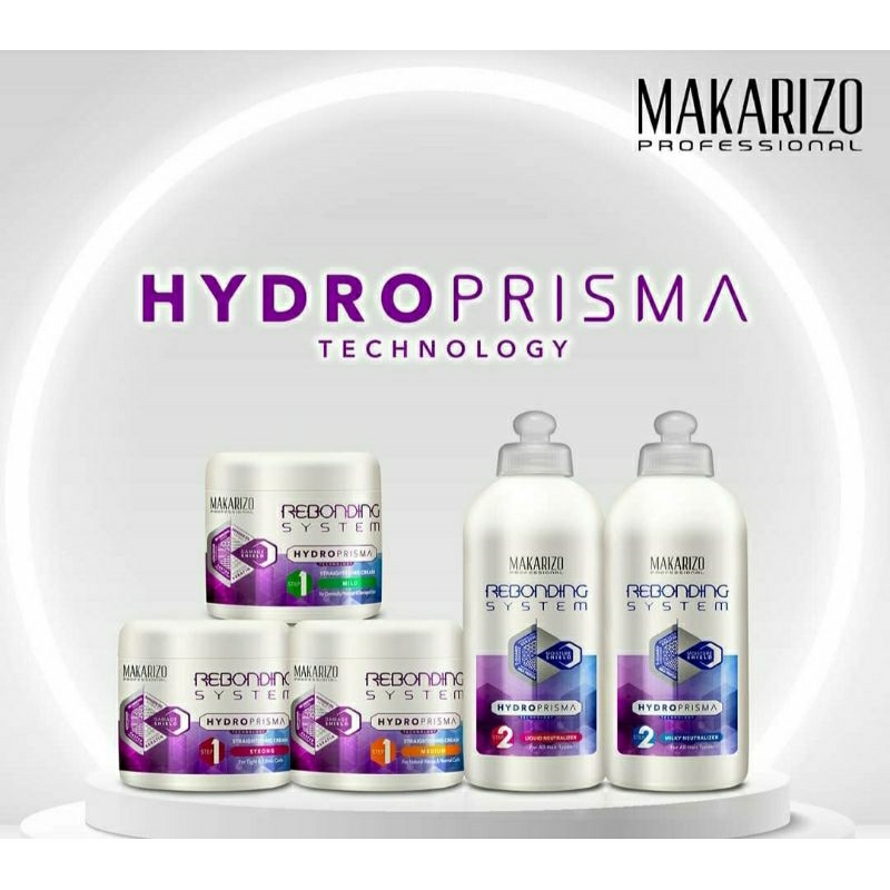Jual Makarizo Rebonding System Hydroprisma Step I 500ml POT / Netral Kemasan Pouch 500ml ...
