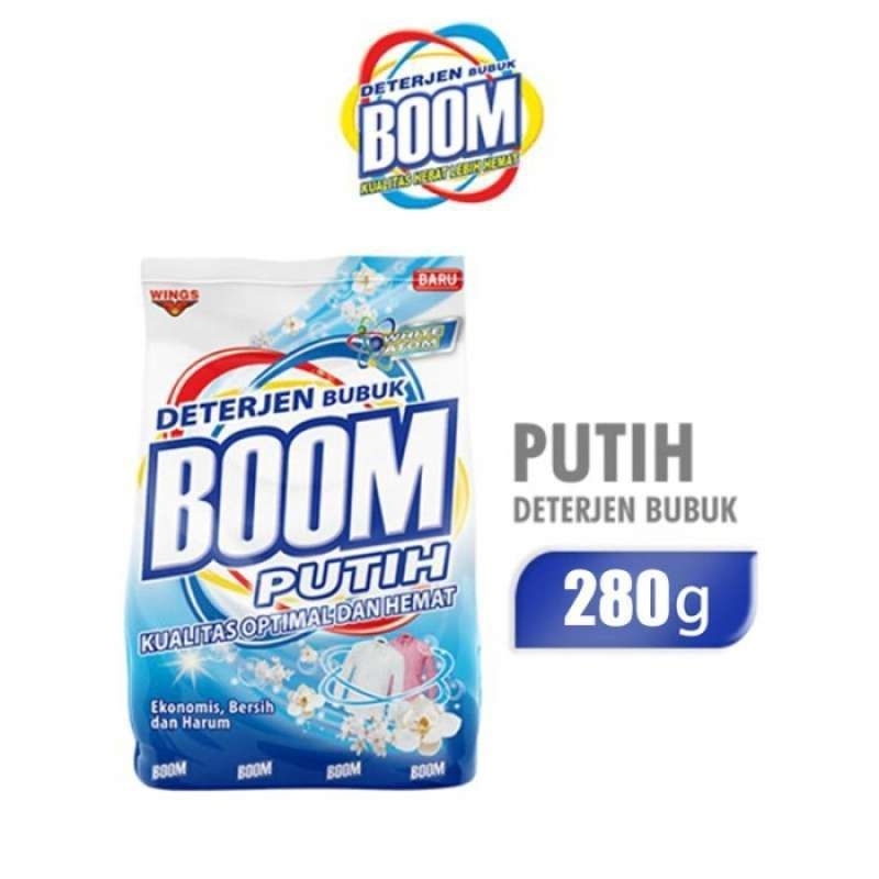 Jual detergen bubuk BOOM jrk & putih 280gr | Shopee Indonesia