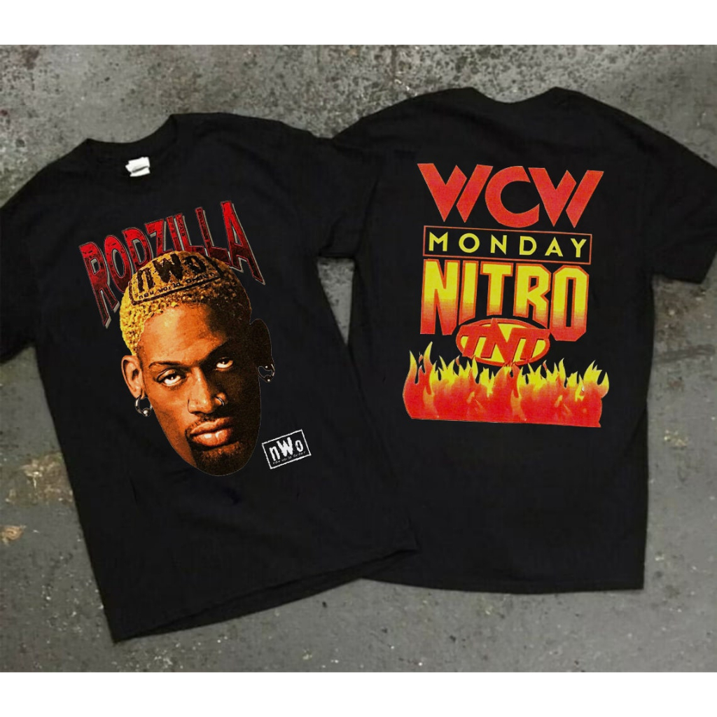 Jual Lamb - Kaus Pria Rodzilla Gaya Retro 90-an Dennis Rodman nWo WCW ...