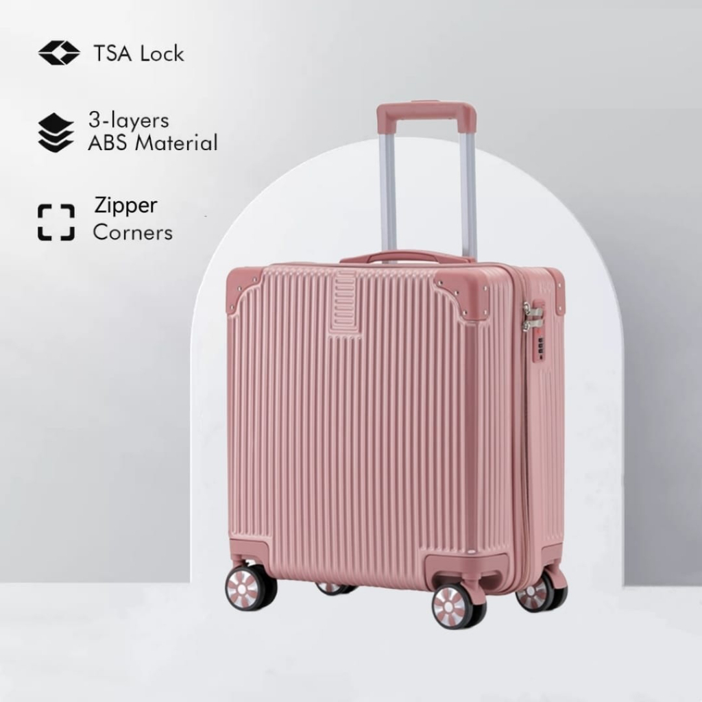 Jual Koper 18 Inch Koper Mini Mode Koper Pilot Tsa Lock Silent Wheels ...