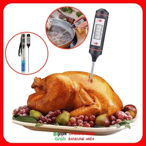Jual Termometer Makanan Pengukur Suhu Daging Kopi Susu Air Termometer ...