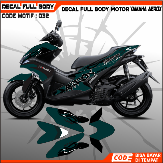 Jual Stiker Decal Yamaha Aerox Full Body Motif Graffiti Varian Warna ...