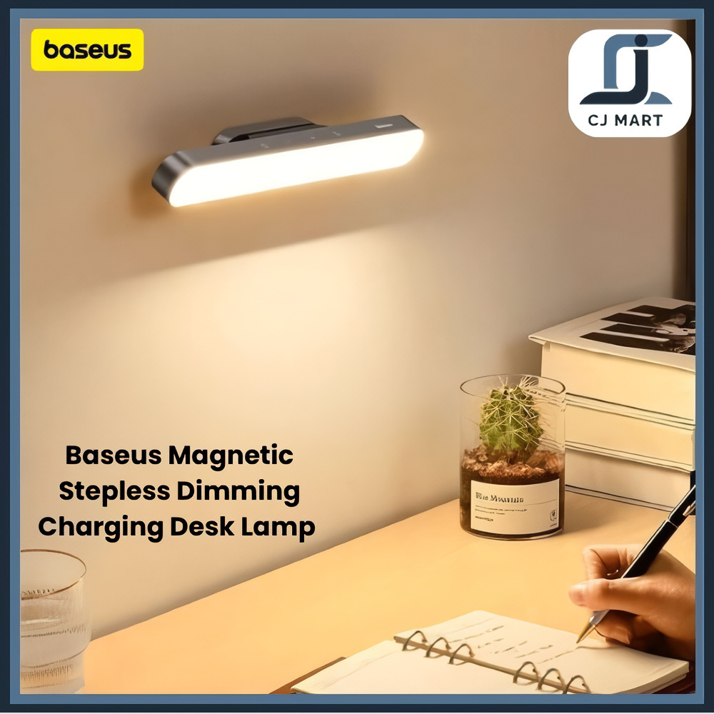 Jual Baseus Magnetic Stepless Dimming Charging Desk Lamp | Shopee Indonesia