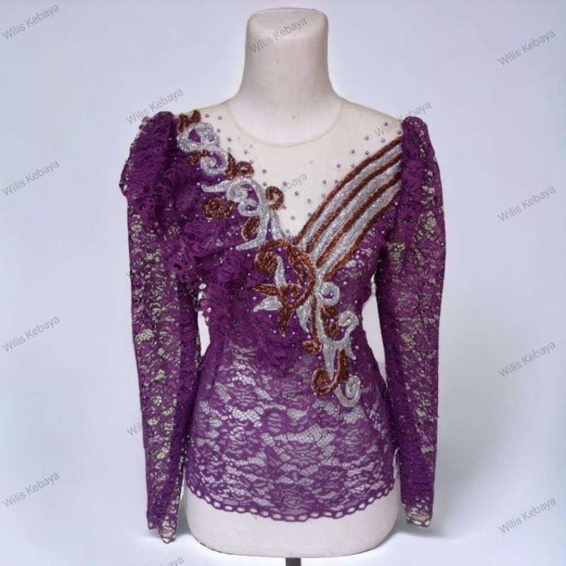 Jual Kebaya brokat payet/ Kebaya Modern/ Kebaya Sinden / Kebaya Kutu ...