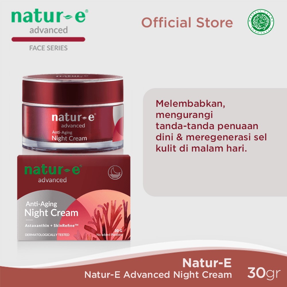 Jual Natur-E Advanced Anti-Aging Night Cream (Skincare / Pelembab Wajah / Moisturizer) | Shopee ...
