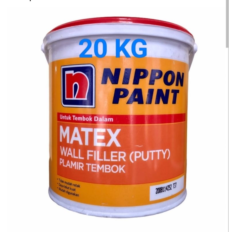 Jual Nippon paint matex wall filler Putty 20kg,plamir tembok matex 20kg ...