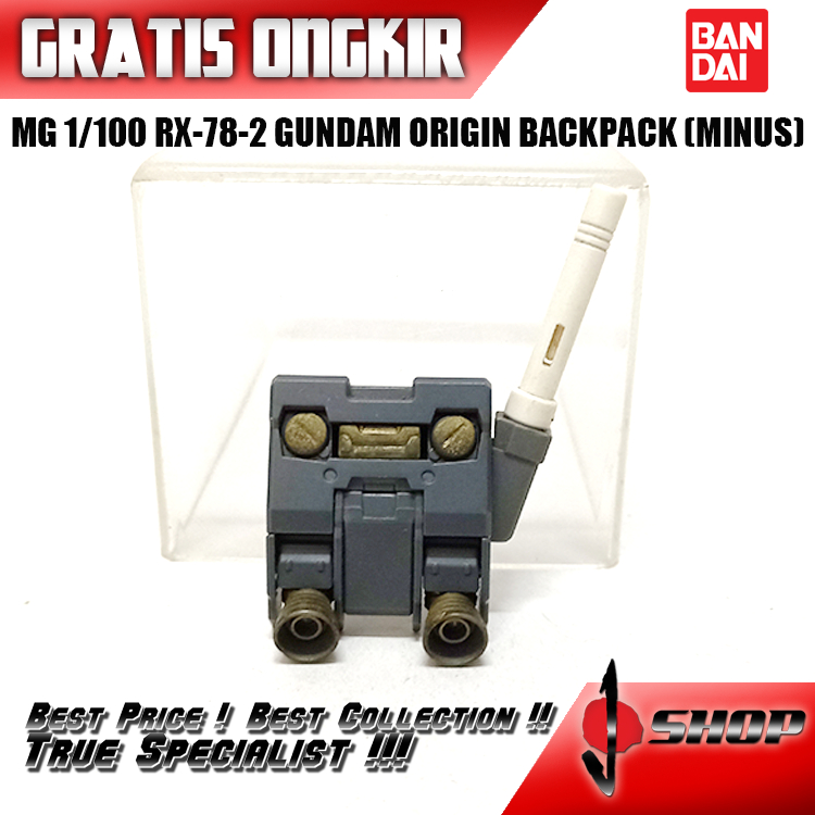 Jual MG 1-100 RX-78-2 GUNDAM ORIGIN BACKPACK (MINUS) MG786 | Shopee ...