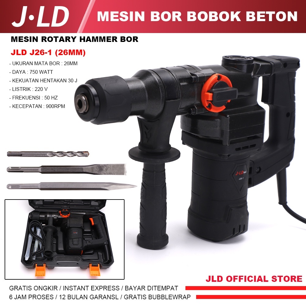 Jual JLD Mesin bor BOBOK BOR TEMBOK BETON J26-1 - 750W MESIN ROTARY ...