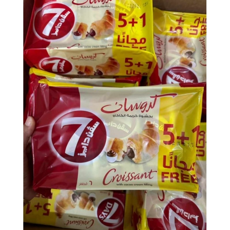 Jual 7 Days Croissant Roti Arab Croissant 7Days 5+1Pcs Exp 23 Maret ...
