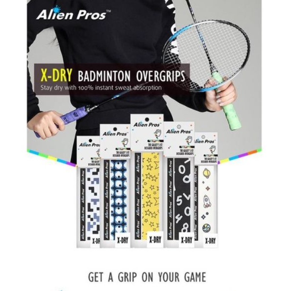Jual Grip Badminton Alien Pros type X- Dry Plus | Shopee Indonesia