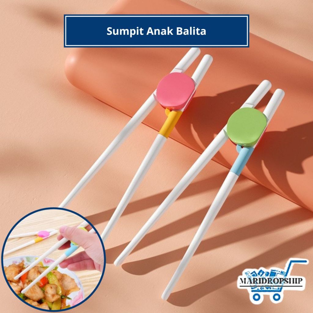 Jual Sumpit Anak Balita Children Training Chopstick Belajar Weaning ...