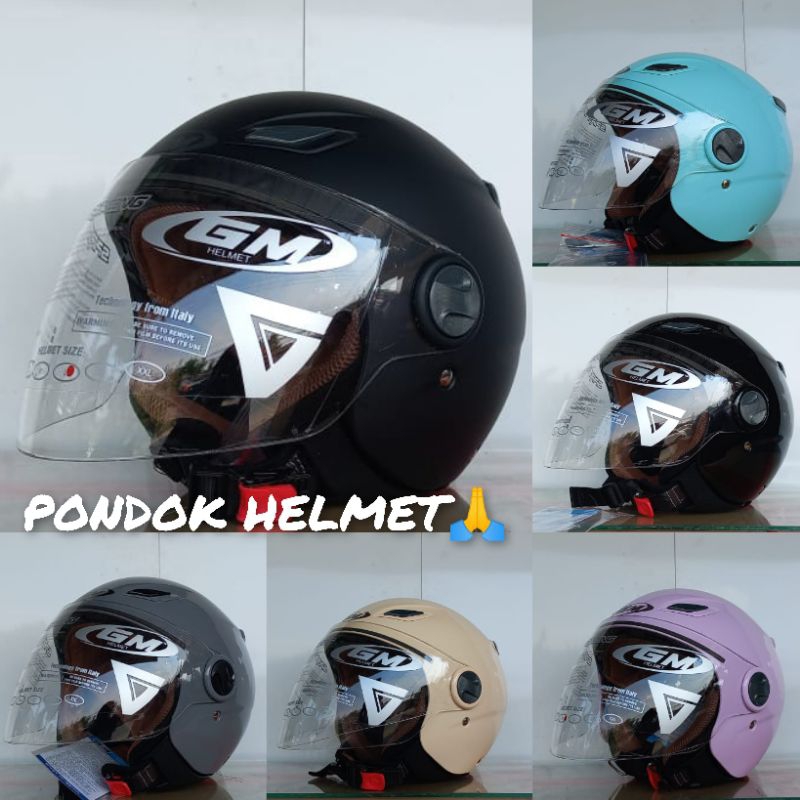 Jual HELM GM VENUS HIJAB SOLID BLACK DOF 100%ORIGINAL | Shopee Indonesia