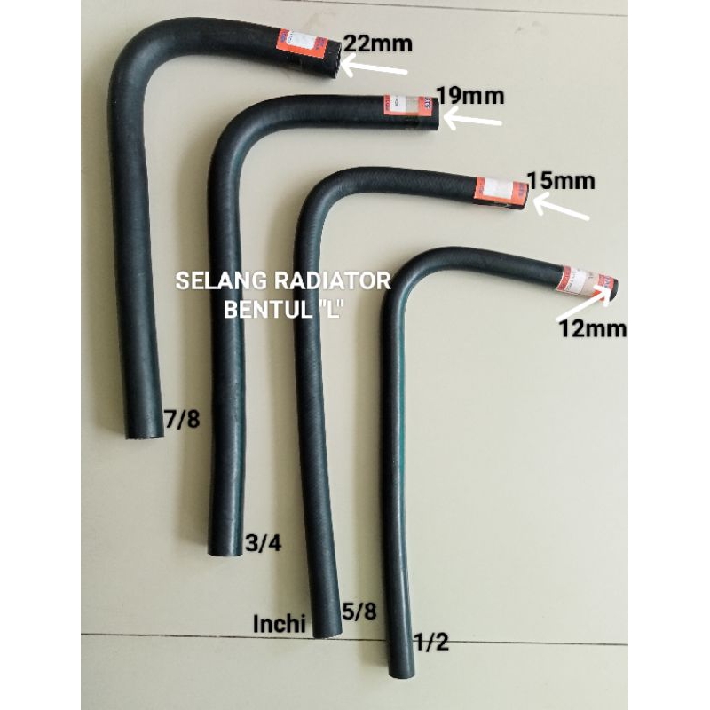 Jual SELANG RADIATOR BENTUK "L" ATAU SELANG AIR UDARA 1/2,5/8/3/4 DAN 7 ...