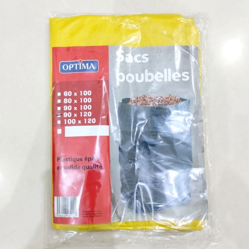 Jual Plastik Sampah Optima 90x120 kuning medis /Trash Bag kuning ...