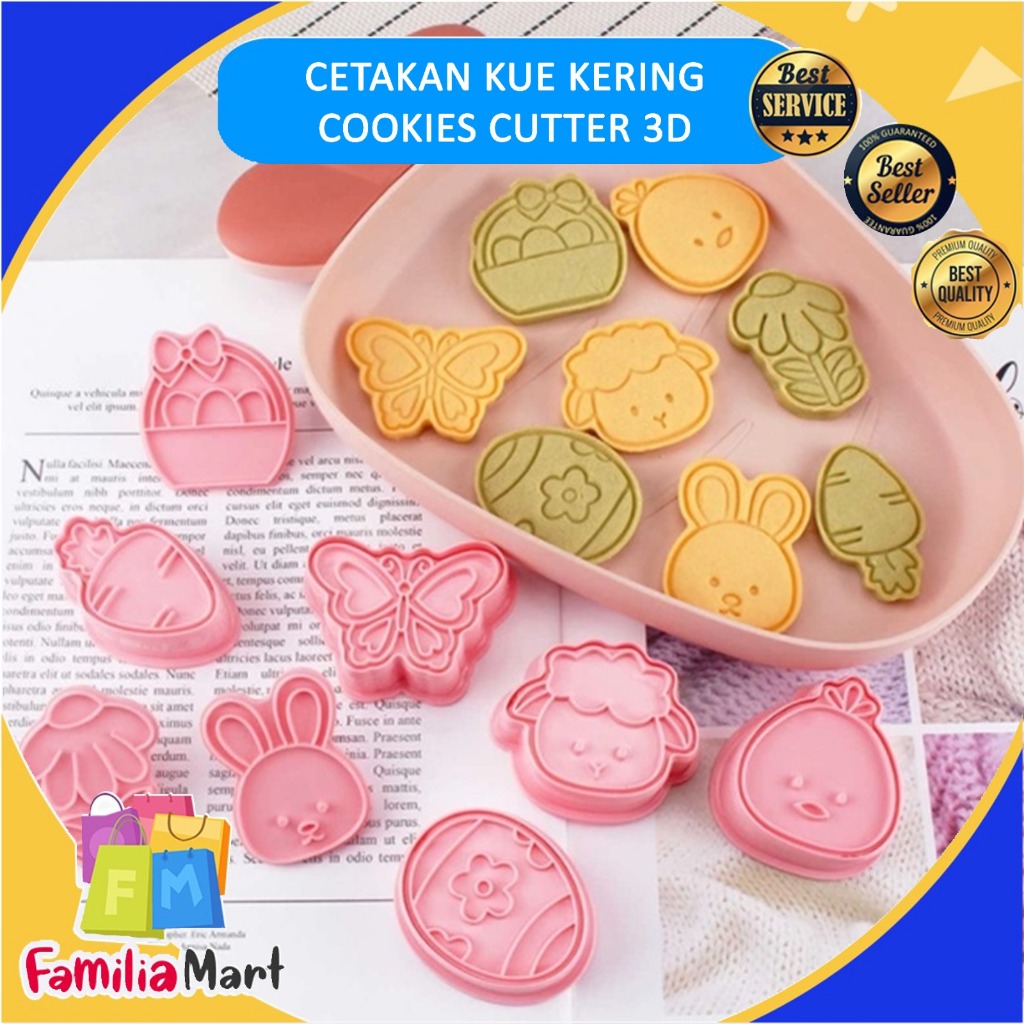 Jual CETAKAN ROTI KUE KERING CUTTER COOKIES 3D MOLD MOTIF KARAKTER ...