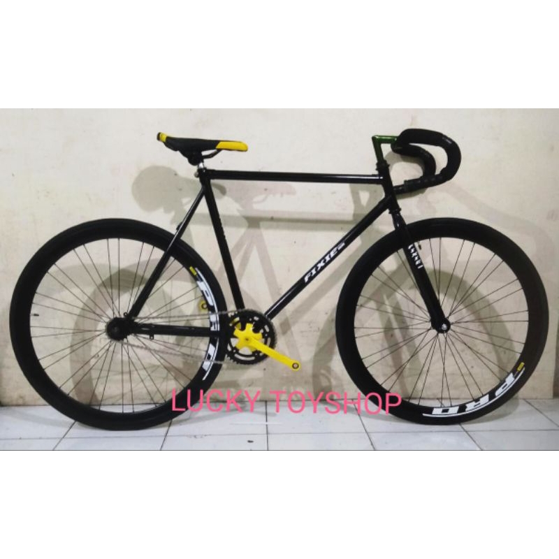 Jual Sepeda Fixie Velg tinggi Stang balap Torpedo | Shopee Indonesia