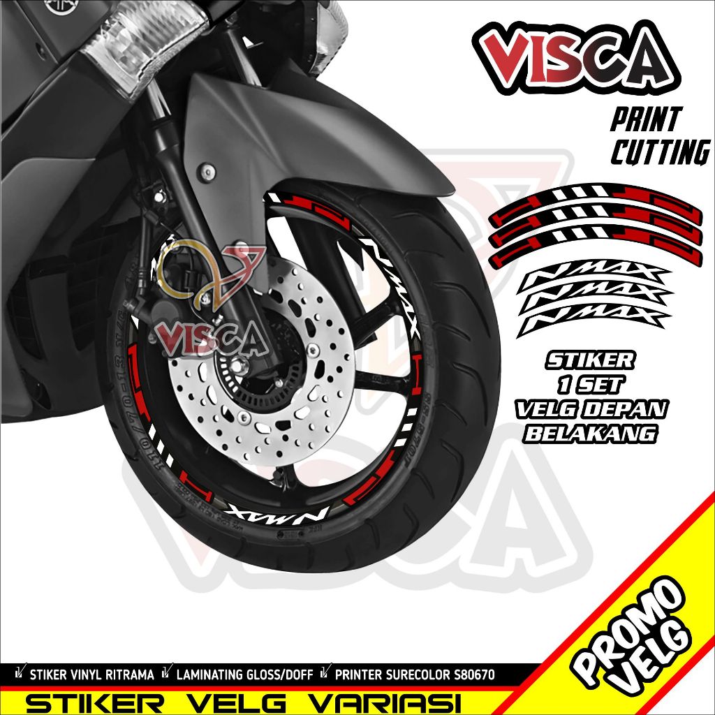 Jual Stiker Velg Nmax List Velg Motor Stiker Velg Ring 17 Nmax Motif ...