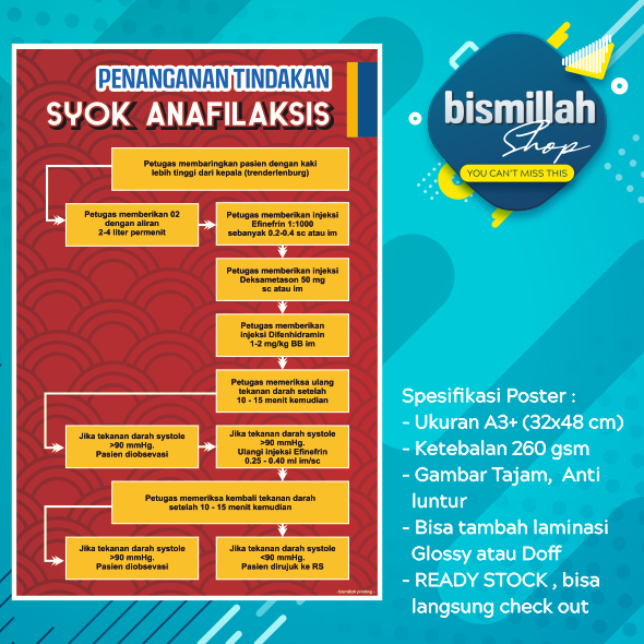 Jual Poster kebidanan syok anafilaksis | Shopee Indonesia