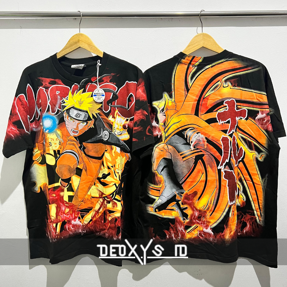 Jual KAOS BOOTLEG TAG BOOTLEG TEES OVP NARUTO BARYON MODE | Shopee ...