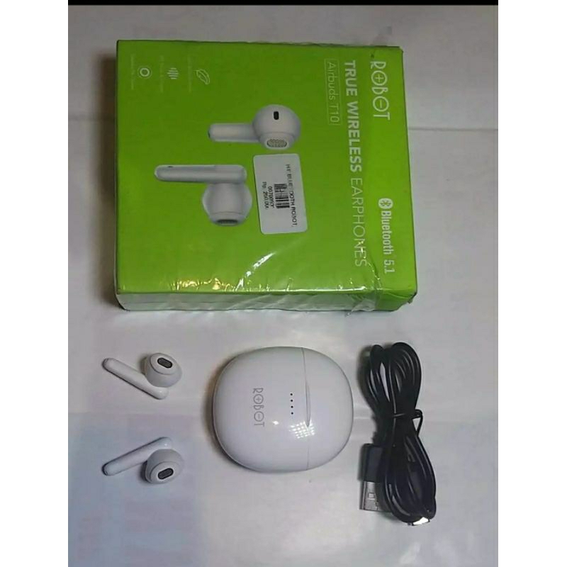 Jual Tws/ headset bluetooth Robot Airbuds T10 | Shopee Indonesia