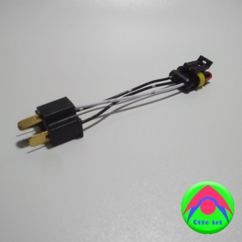 Jual Kabel Socket adaptor H4 Headlamp Vespa 3v ke Iget Sprint Primavera ...