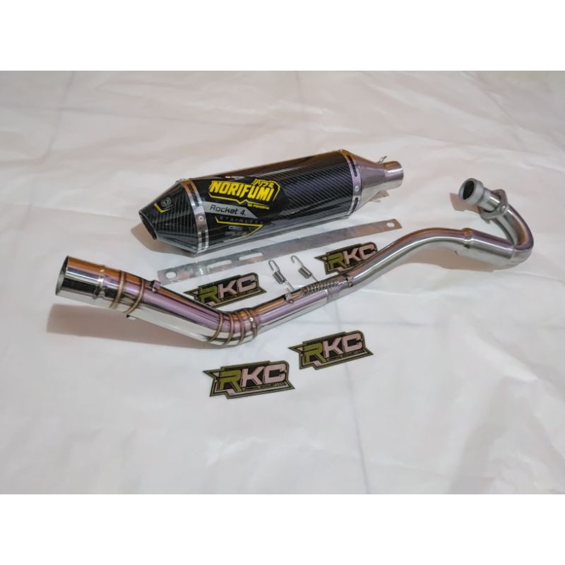 Jual Knalpot Racing Norifumi Stenlise Carbon Knalpot KLX150 CRF D ...
