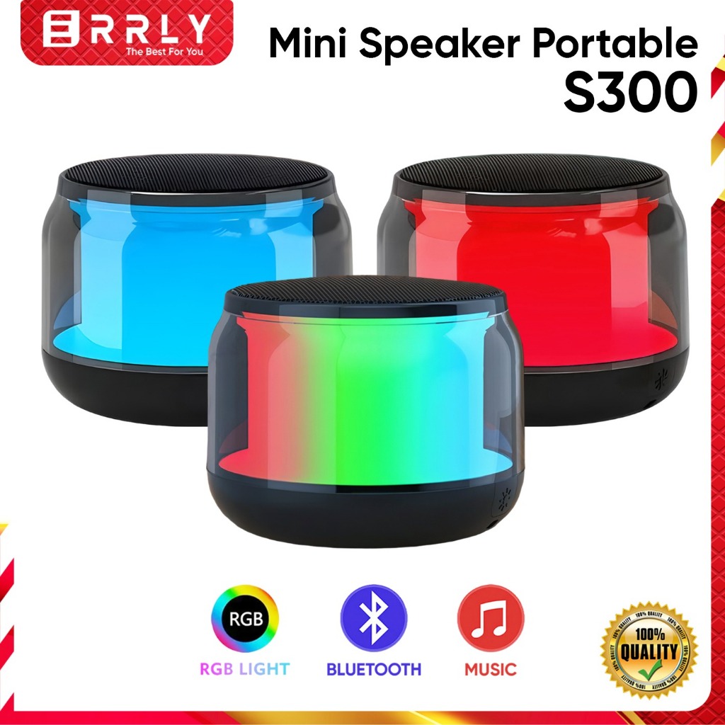 Jual ERRLY Speaker Bluetooth Portable Rainbow Lights LED RGB HiFi Wireless Speker Portabel Mini ...