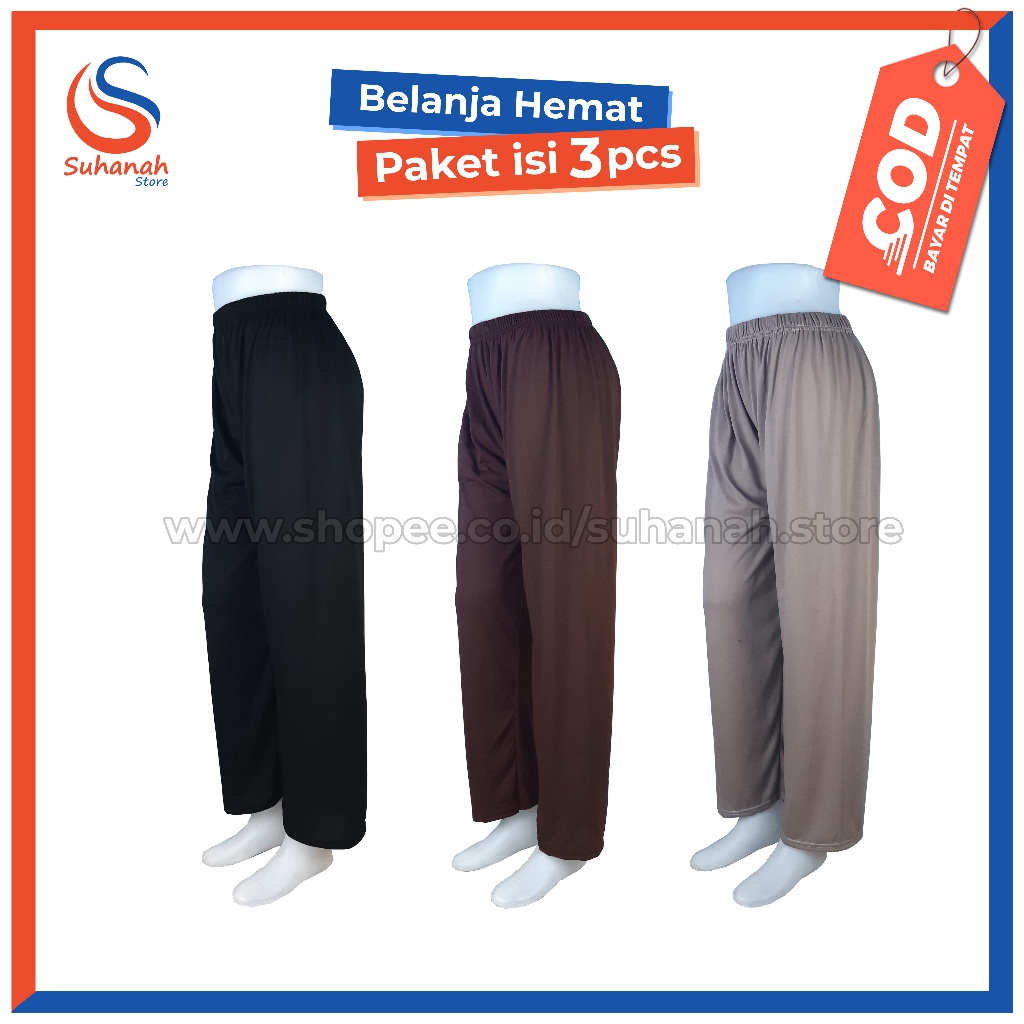 Jual Paket isi 3pcs Celamis Los / Celana Inner Gamis Los / Celana ...