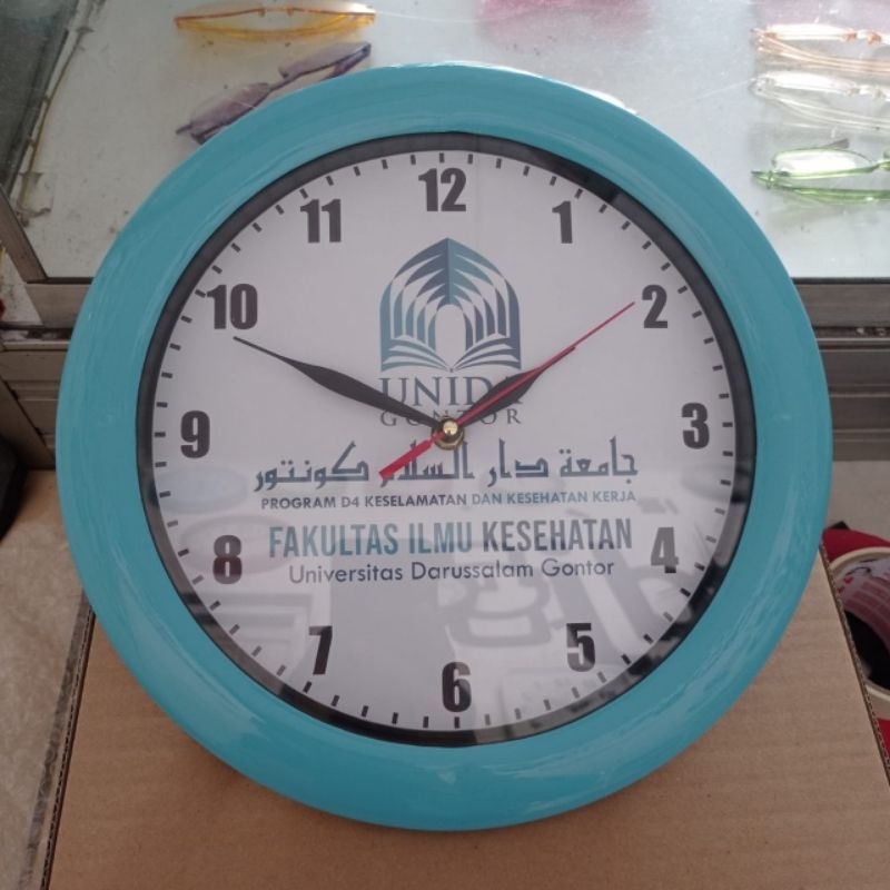 Jual Jam dinding custom 30cm Premium free design suka-suka hadiah ...