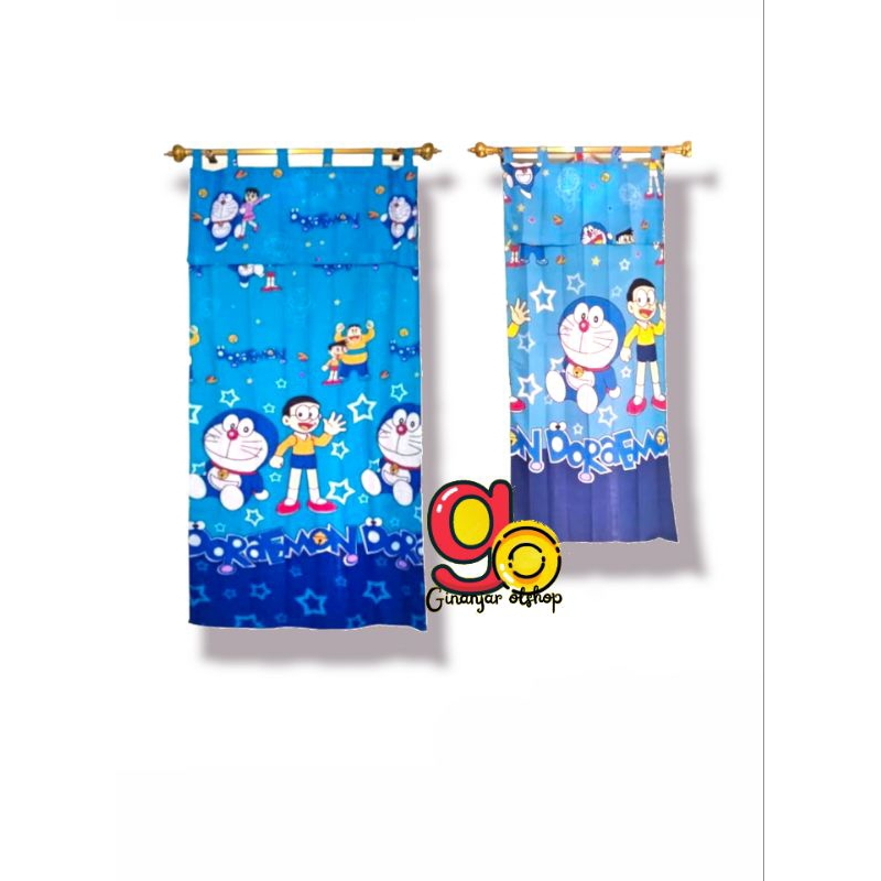 Jual SET GORDEN / HORDENG / HORDEN PINTU DAN JENDELA MOTIF DORAEMON | Shopee Indonesia