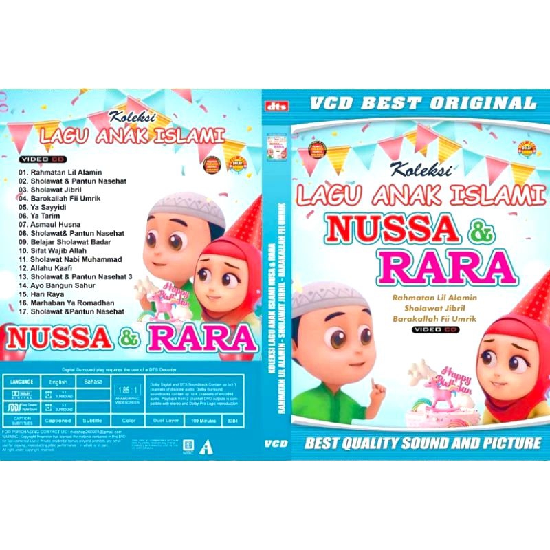 Jual KASET VCD Lagu Anak Islami Terbaru Nus_sa & Rara | Shopee Indonesia