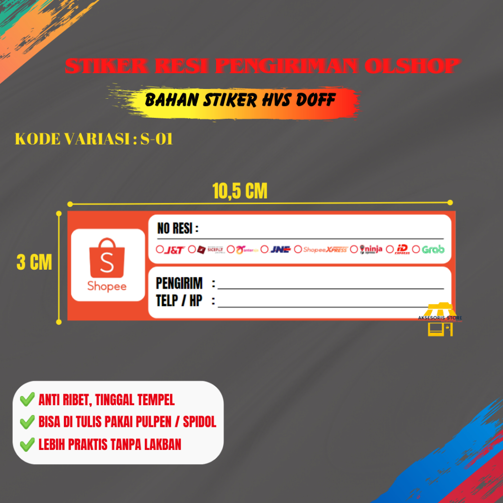 Jual STIKER LABEL PENGIRIMAN OLSHOP | Shopee Indonesia