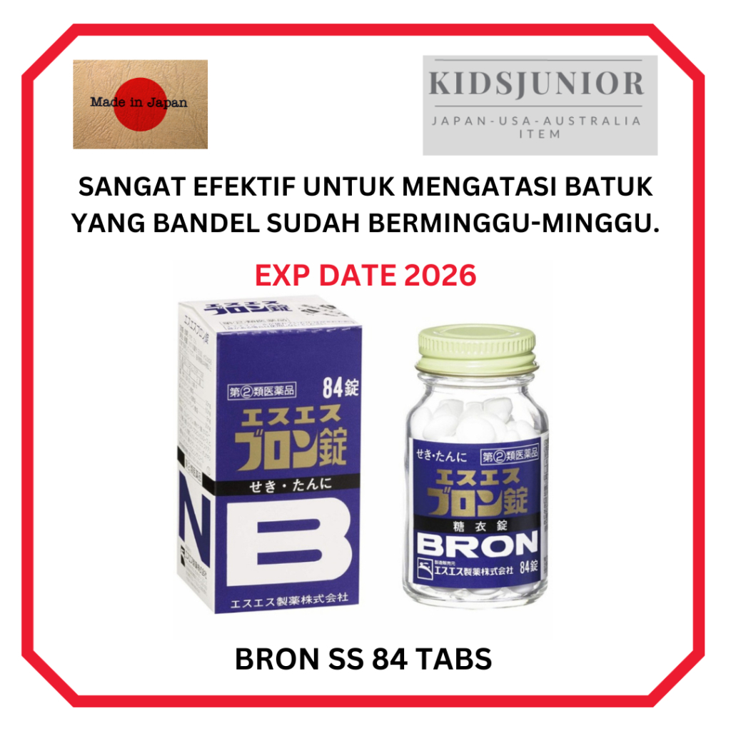 Jual Bron SS 84 Tablet / Obat Batuk Bron SS original japan | Shopee ...