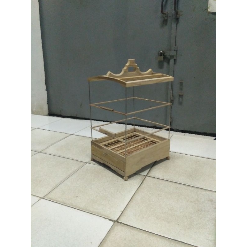 Jual Kandang/Sangkar burung mentahan Ambrukan tiang besi/ stenlis no 5 ...