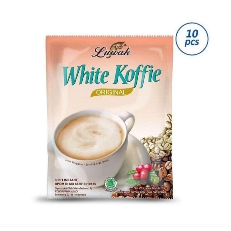 Jual KOPI LUWAK WHITE KOPI 1RENCENG (ISI 10SACHET) | Shopee Indonesia
