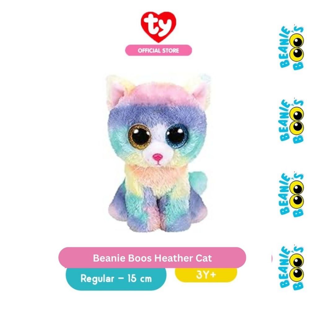 Jual TY Beanie Boos Heather Cat (Regular) - Boneka Kucing | Shopee ...