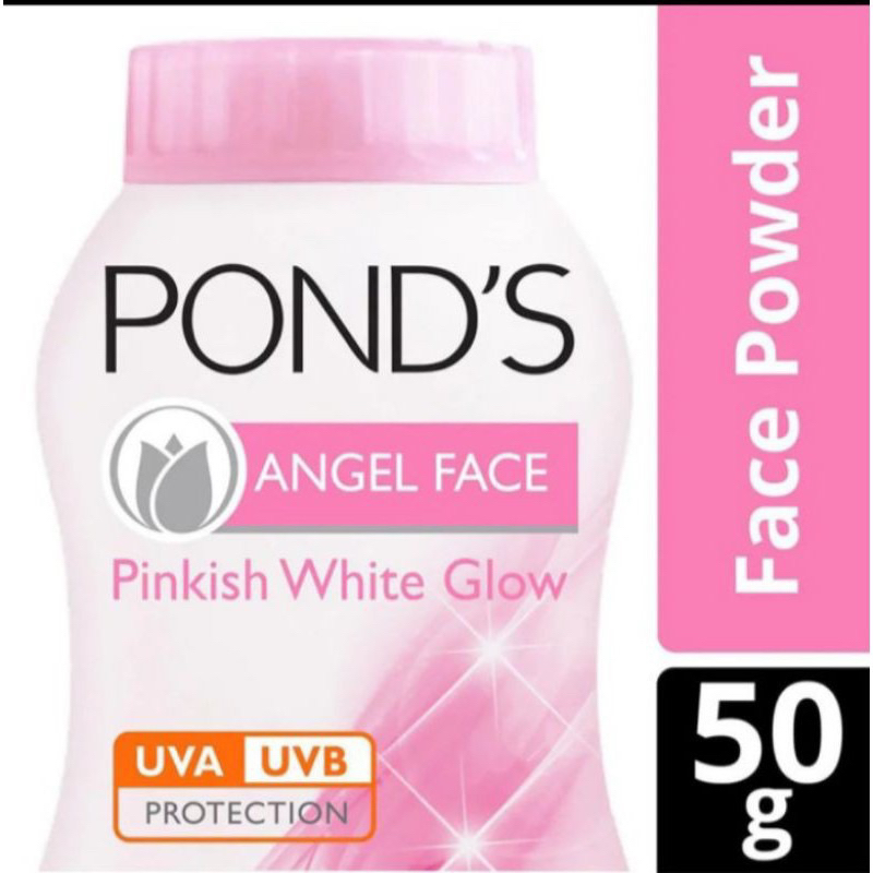 Jual Pond's Angel Face Pinkish White Glow Face Powder 50gr | Shopee ...