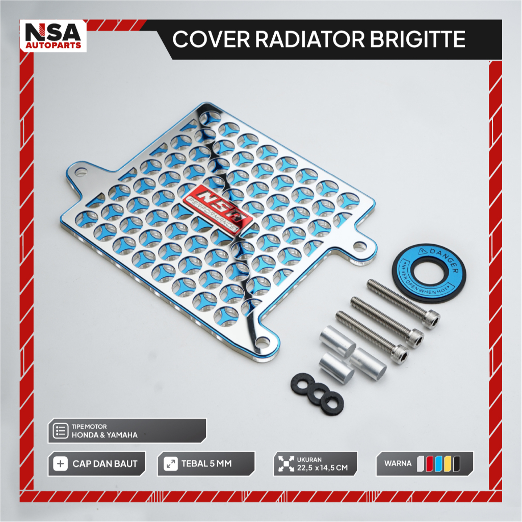 Jual NSA AUTOPART TUTUP RADIATOR VARIO 125 150 PCX 150 BRIGITTE COVER ...