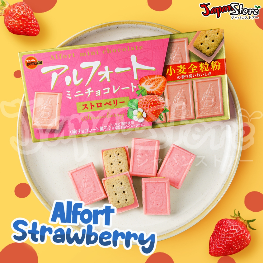 Jual Bourbon Alfort Mini Chocolate Strawberry | Shopee Indonesia