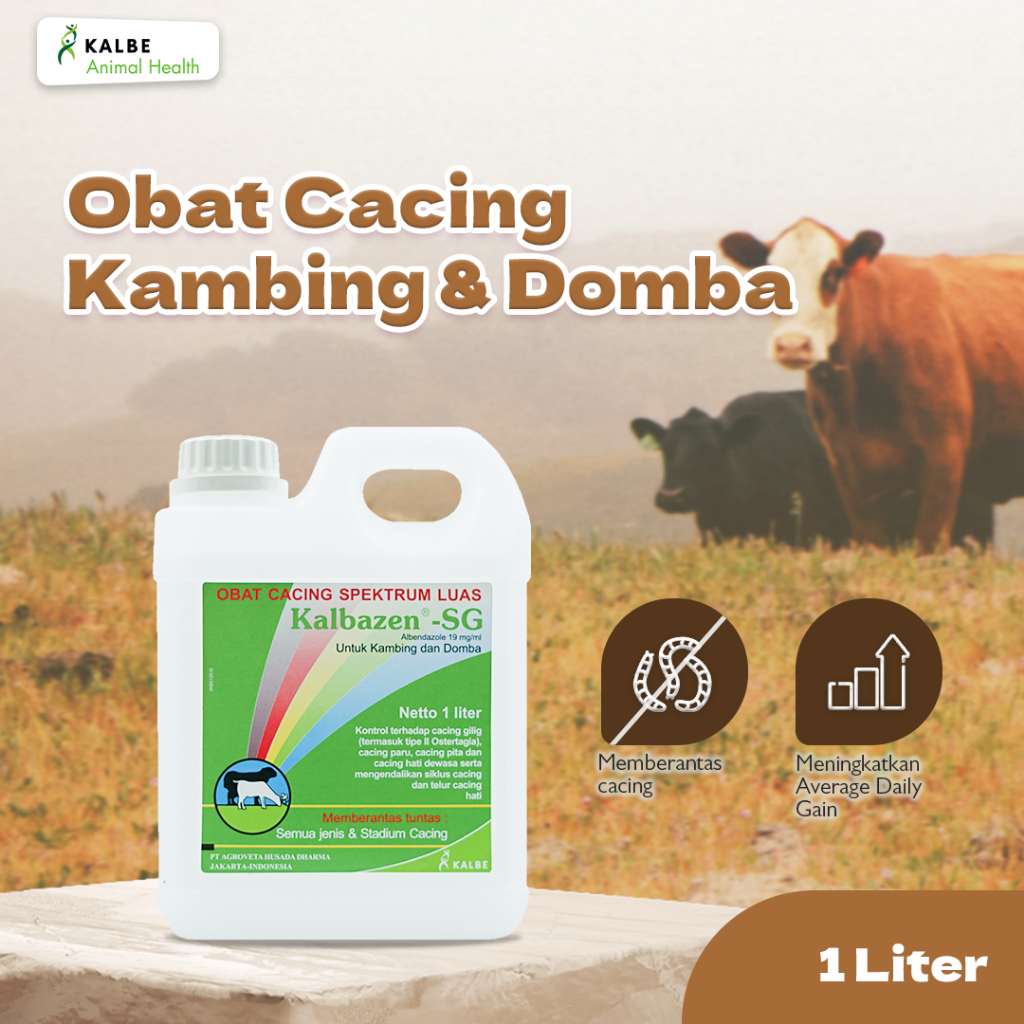 Jual Kalbazen S+G 1 Lt - Obat Cacing untuk Kambing & Domba [ORIGINAL ...
