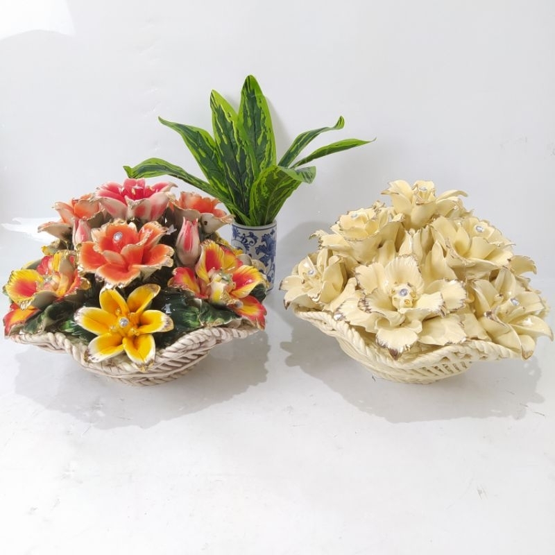 Jual Bunga Keramik Italy 1405-7 BR/CR | Shopee Indonesia