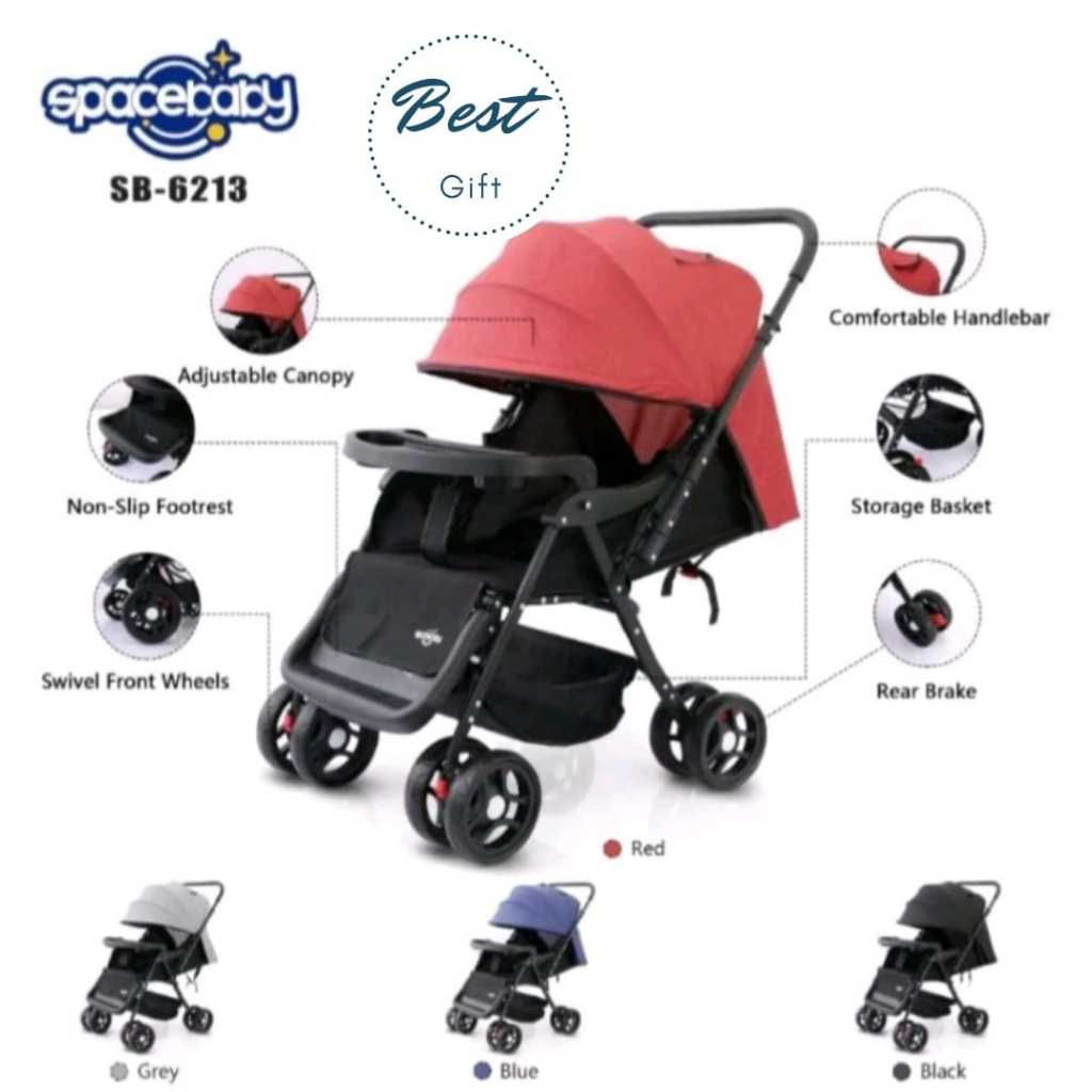 Jual SPACE BABY SB 6213 BABY STROLLER (REVERSIBLE STIR) | Shopee Indonesia
