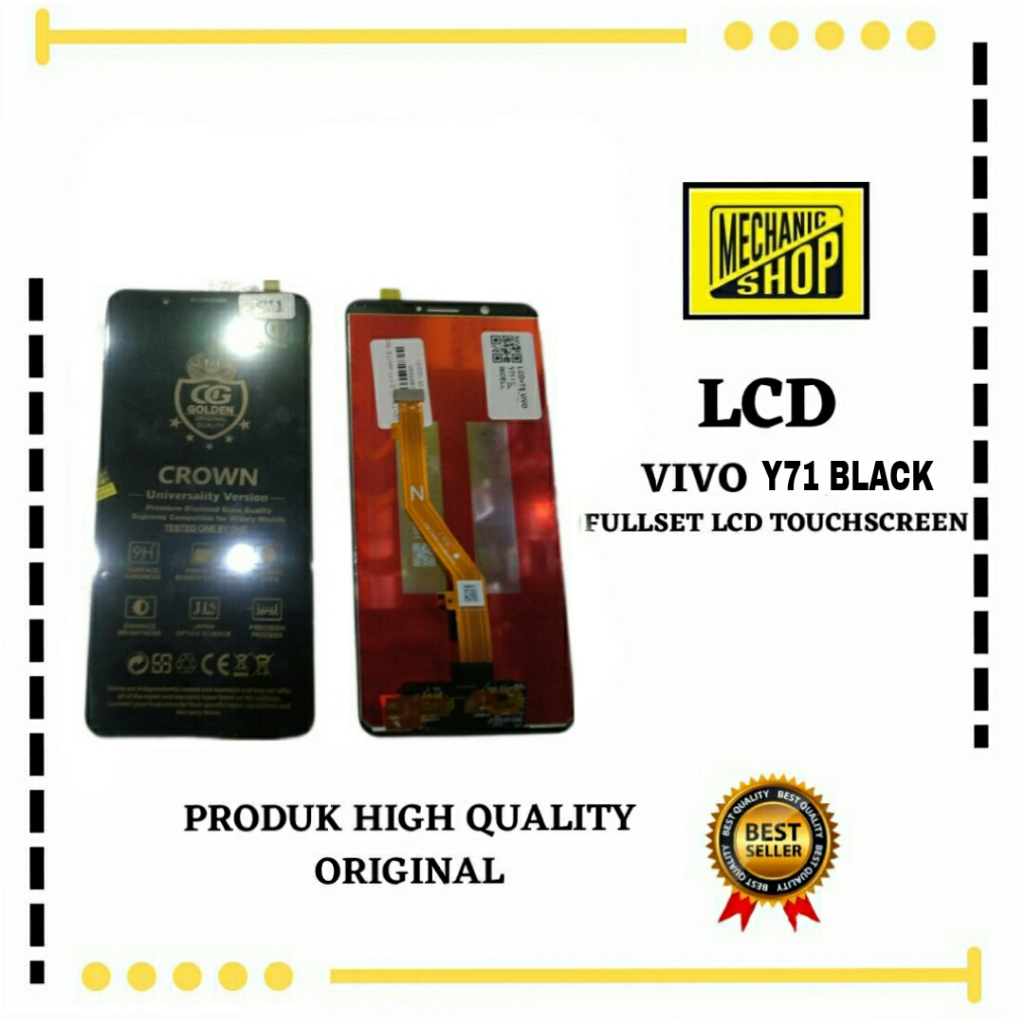 Jual lcd vivo y71 ic kecil + touchscreen (black) | Shopee Indonesia