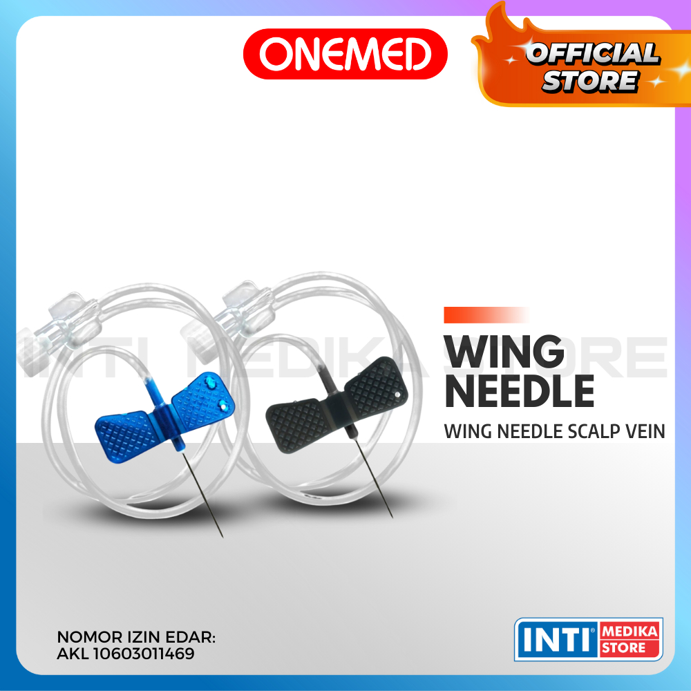 Jual ONEMED - Wing Needle Scalp Vein | Jarum Infus | Shopee Indonesia