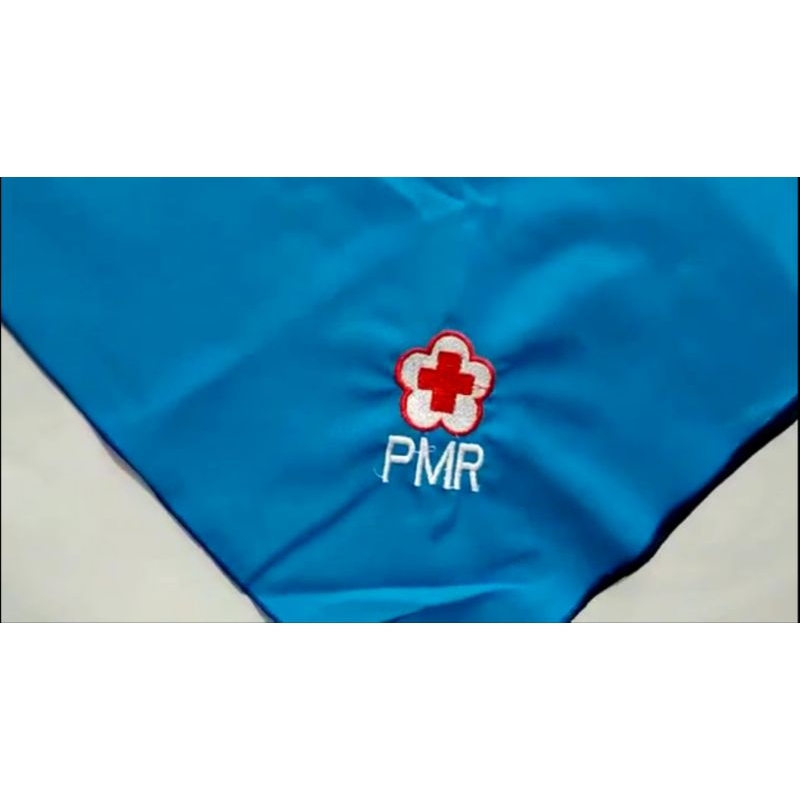 Jual syal scraf slayer PMR bordir biru / navy / hijau | Shopee Indonesia